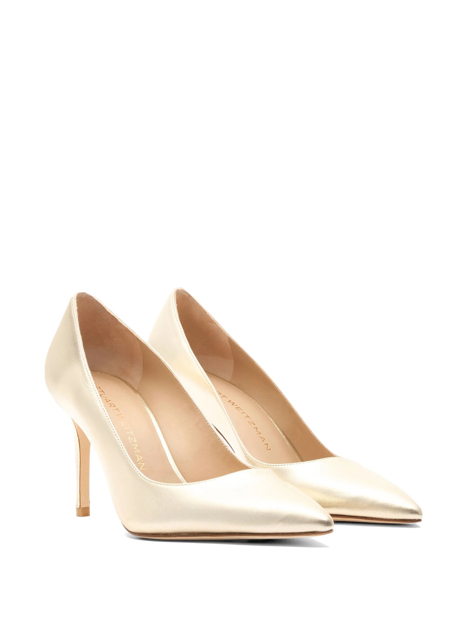 Туфли Stuart Weitzman Stuart Power, размер 38.5, золотистый — фото 1