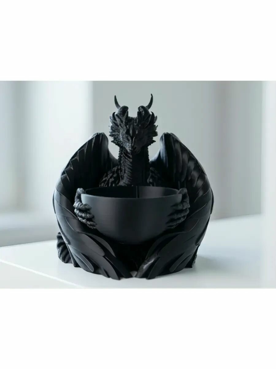 Декоративная чаша "Дракон" 3D печать из пластика