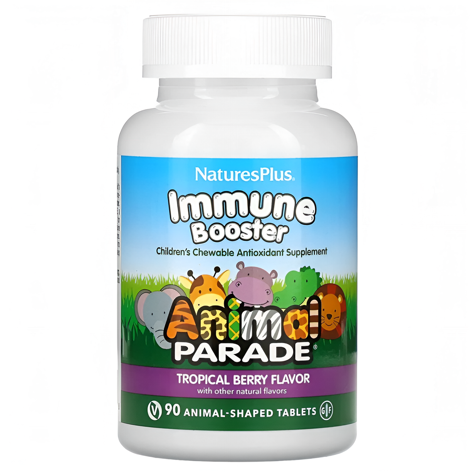Natures Plus Immune Booster Animal Parade (90 жевательных таб)