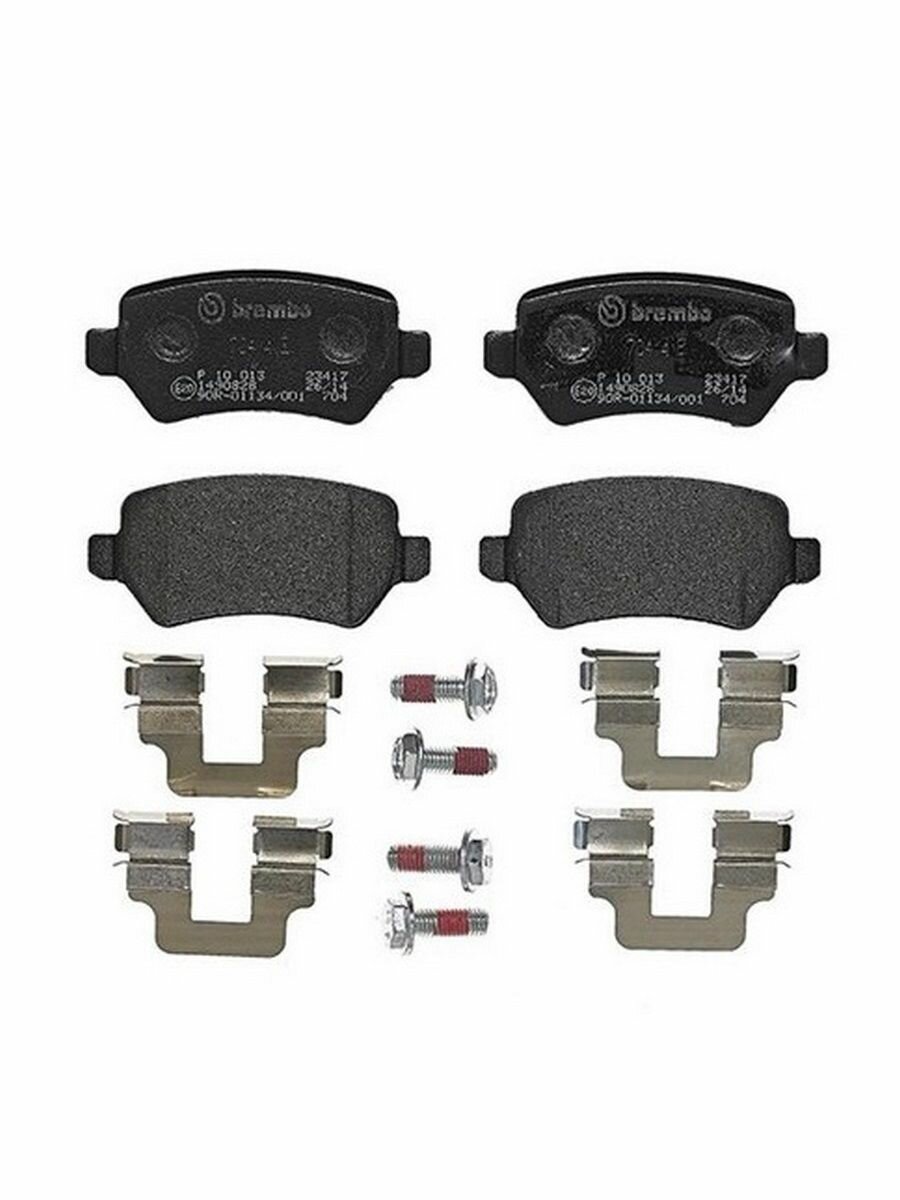 Колодки тормозные дисковые передние для а/м OPEL Astra / Опель Астра, BREMBO P10013