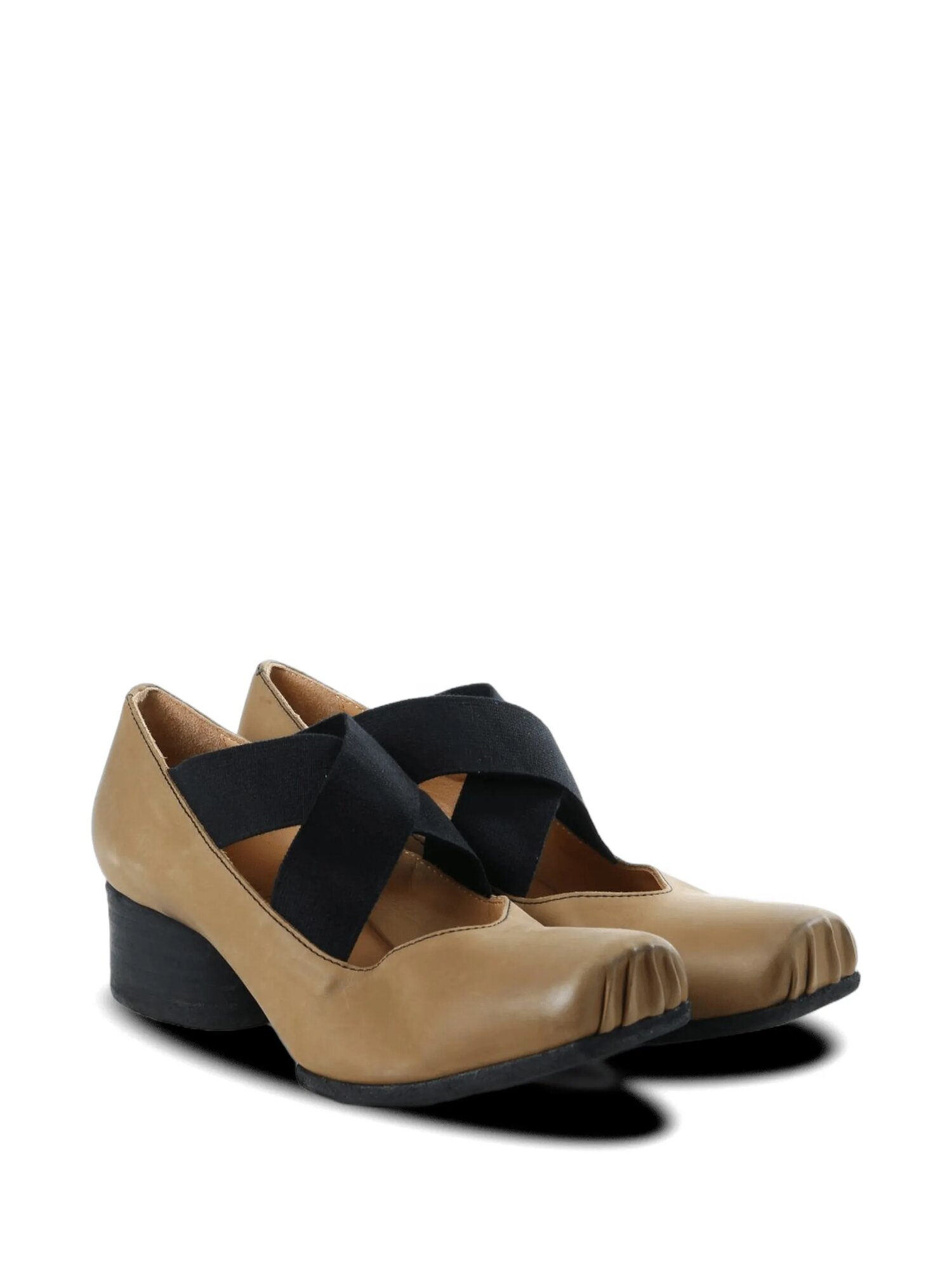Туфли UMA WANG Cross-strap square-toe pumps, размер 38 — фото 1