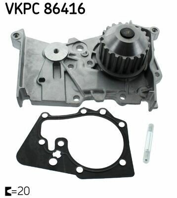 Помпа, водяной насос подходит для RENAULT Logan Megane LADA Largus 16V SKF VKPC 86416