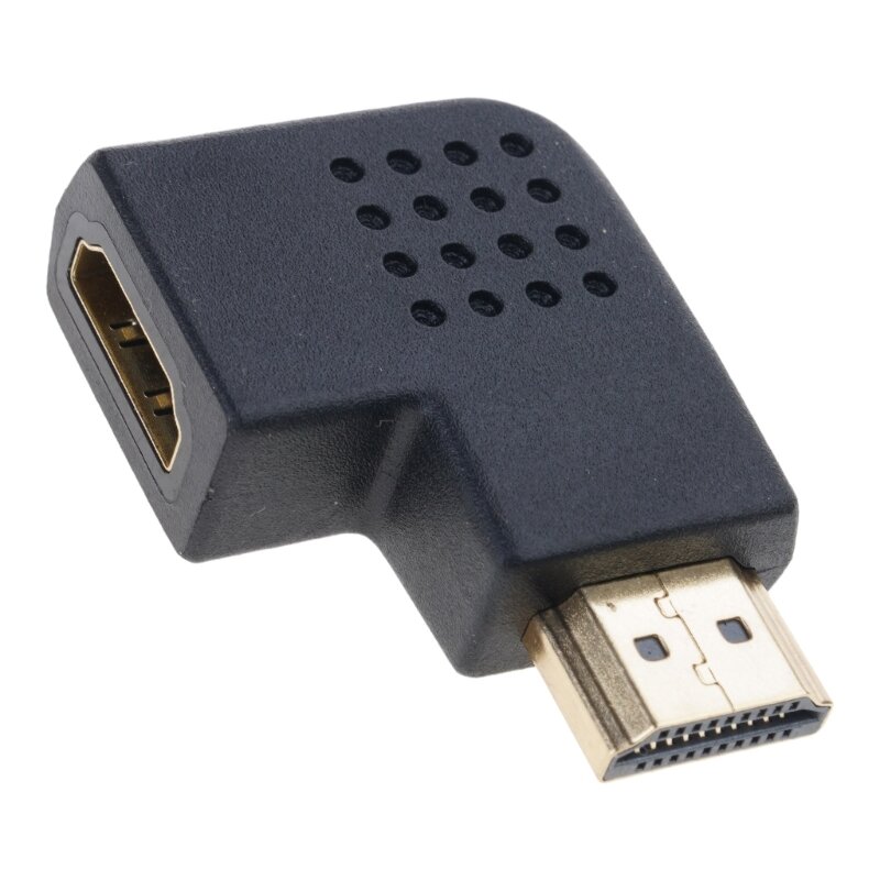 Прямоугольный изгиб от мужчины к женщине HDMI-адаптера 4K (левый изгиб)