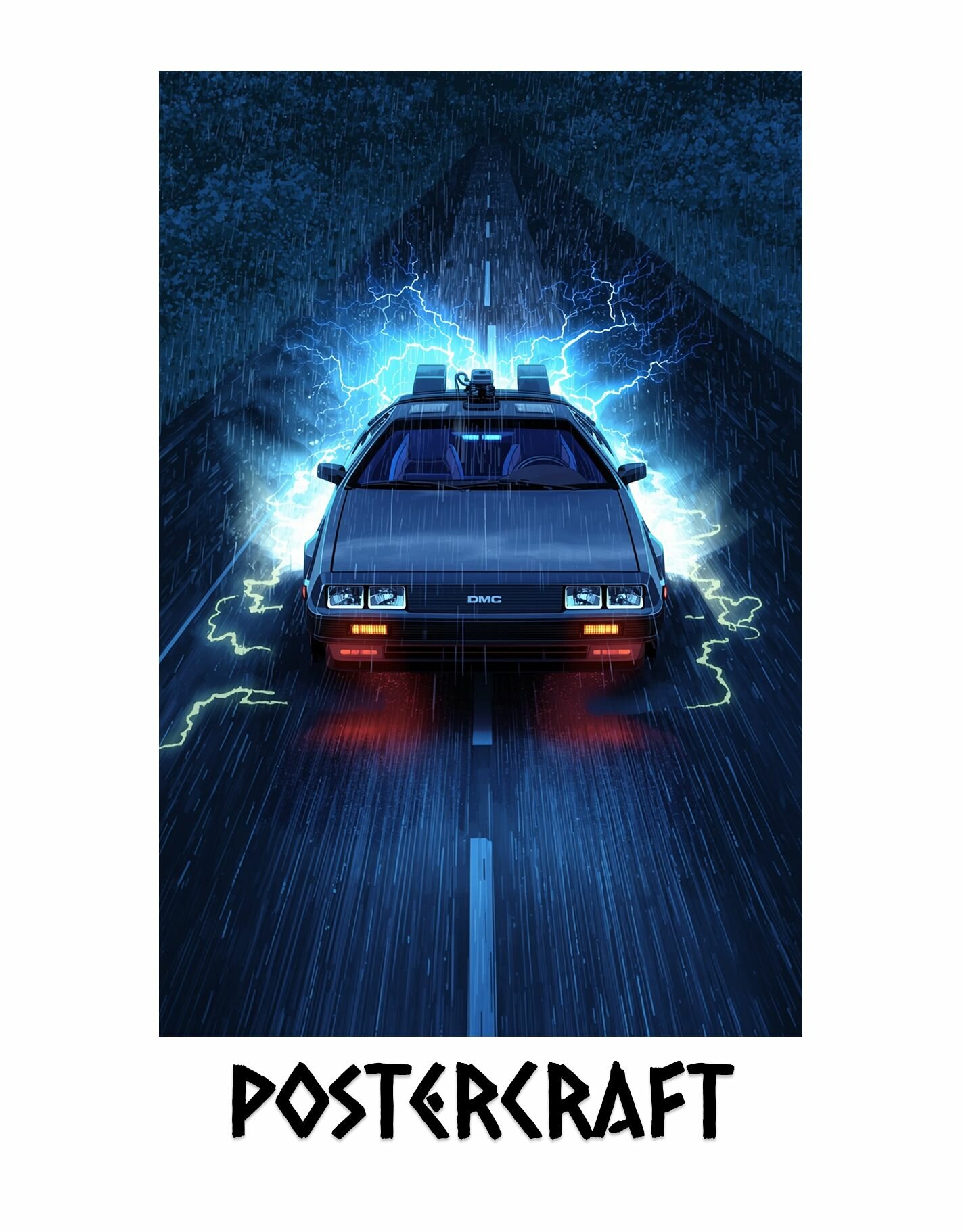 Постер "Delorean DMC", 29.7х42см, А3, глянцевый