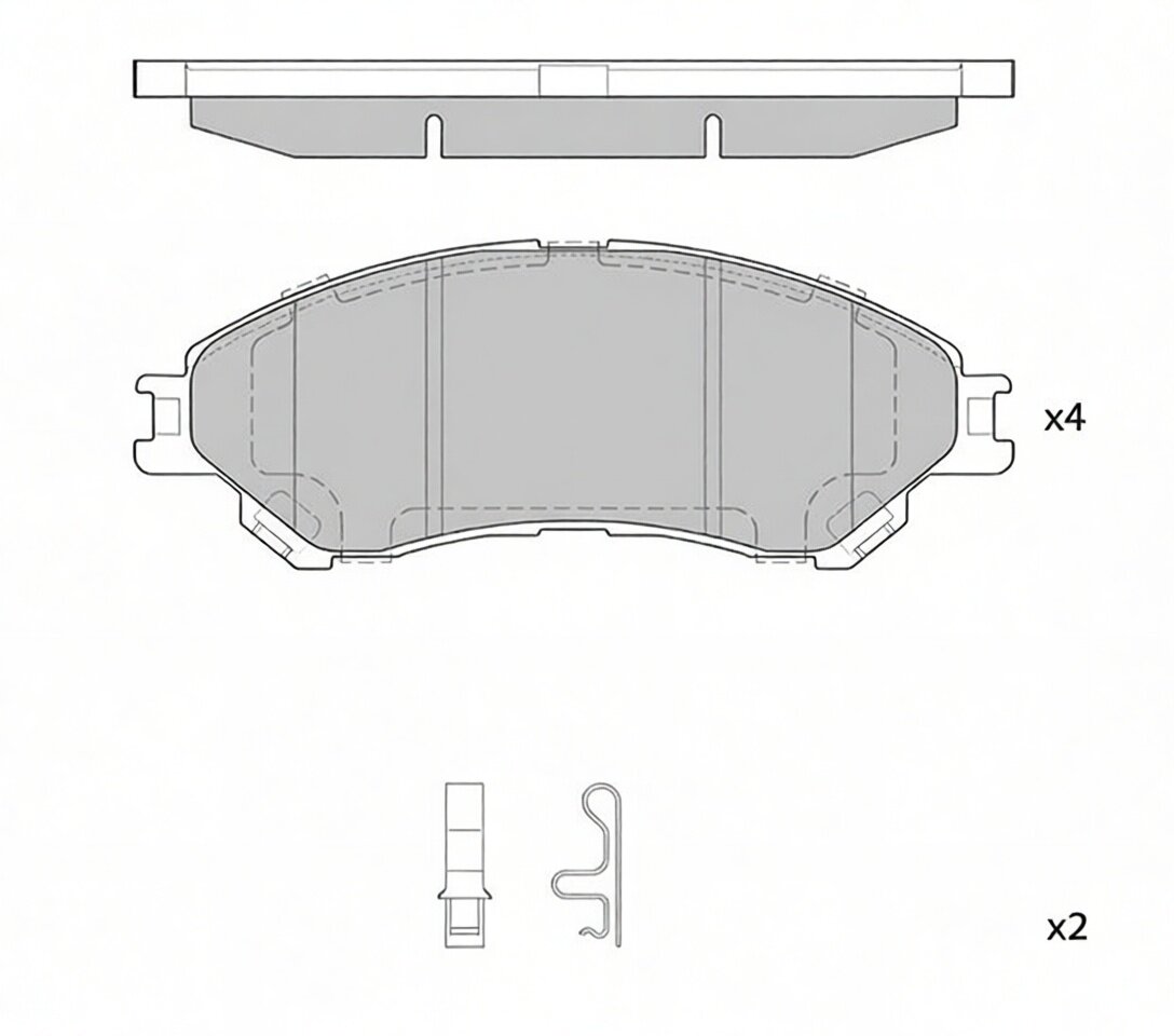 Колодки передние SUZUKI VITARA 2015- SP4212 Sangsin brake арт. SP4212
