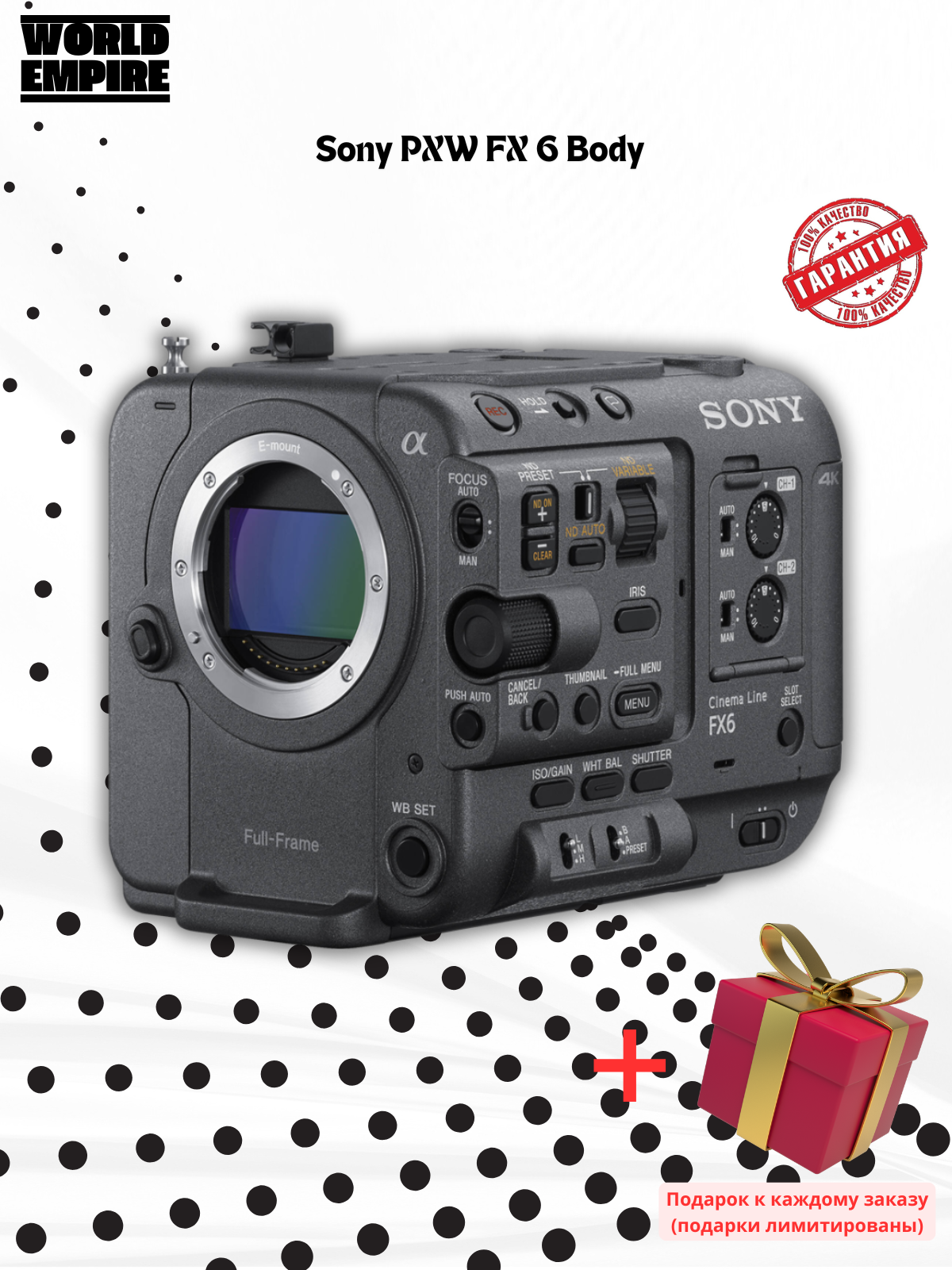 Видеокамера SONY PXW FX 6 BODY