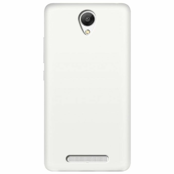 Чехол на Xiaomi Redmi Note 2, пластиковый серии Metallic, белый