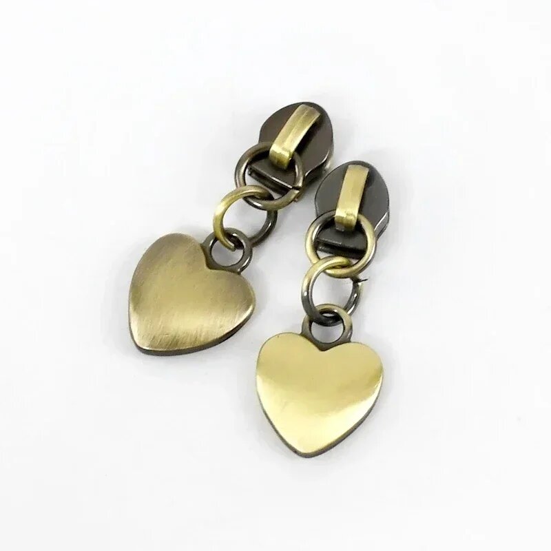 Бегунки для молнии Meetee 5# металлические 10 шт ZT972-Brass