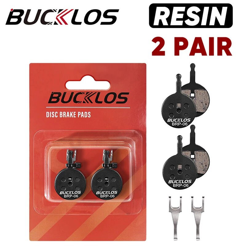 Тормозные колодки BUCKLOS BRP-06 черные из смолы для SRAM AVID BB5 Resin 2Pairs