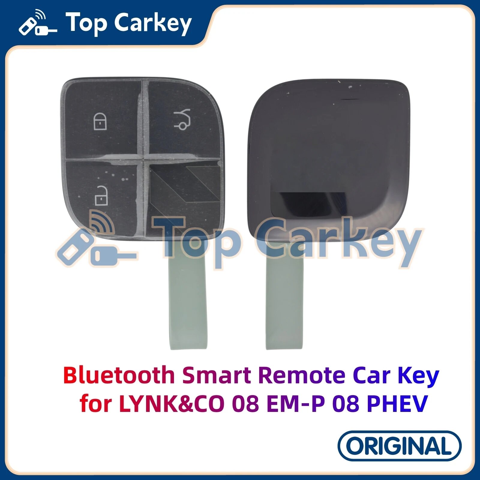 Оригинальный Bluetooth-ключ-пульт TopCarkey для LYNK&CO 08 EM-P 08 PHEV, смарт-ключ с Bluetooth-управлением