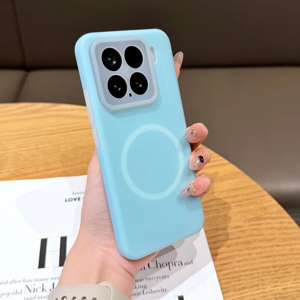 Модный жидкий силиконовый флуоресцентный чехол для Xiaomi 17 Ultra Pro Max xiaomi 15, Синий, Blue