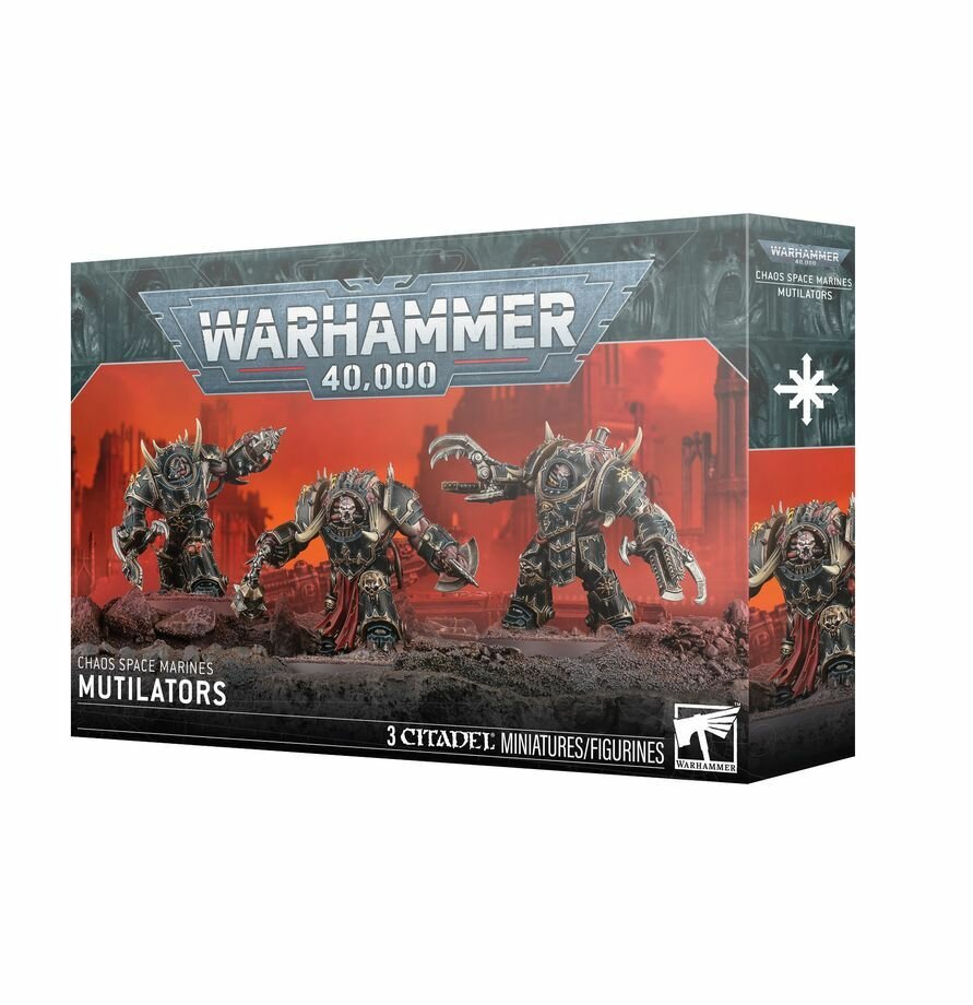 Набор миниатюр для настольной игры Warhammer 40000 - Chaos Space Marines Mutilators