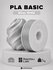 Пластик PLA basic 1кг серебристый BambuLab (10102)