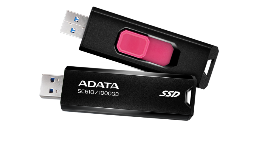 Внешний SSD диск ADATA SC610 1000Gb, [SC610-1000G-CBK/RD]
