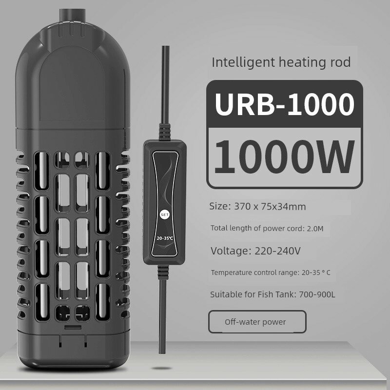 1000 Вт двойной кварцевый трубчатый цифровой термостат для аквариума, 37 см