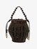 Сумка Cult Gaia Lanterna beaded top-bucket bag