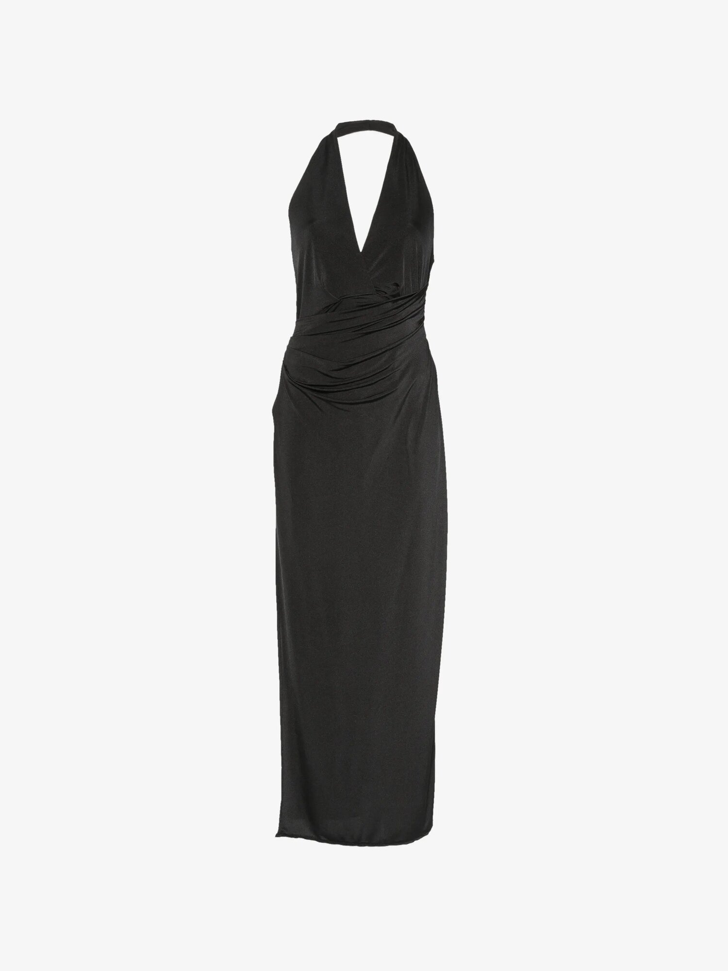 Платье Halterneck ruched-detail midi dress