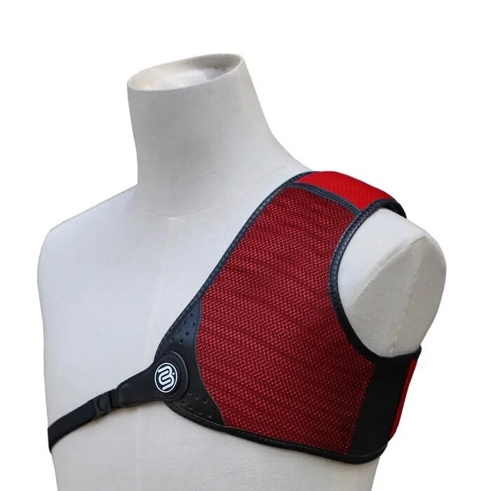 Нагрудники BICASTER ACCMOS кожаные для стрельбы из лука M, BICASTER red