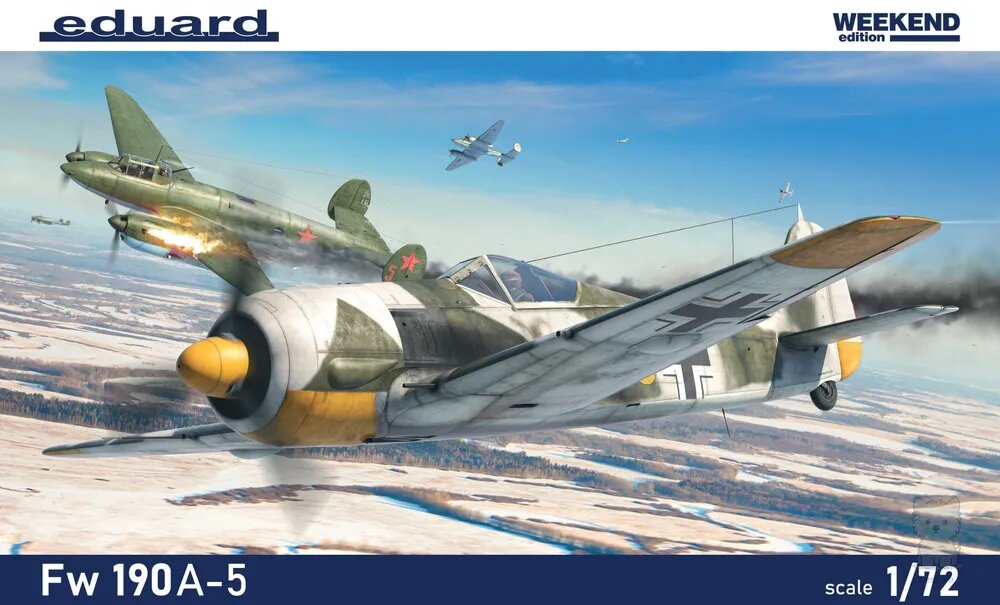 Сборная модель 1/72 Focke-Wulf Fw-190A-5 The Weekend edition (Eduard kits) 7470