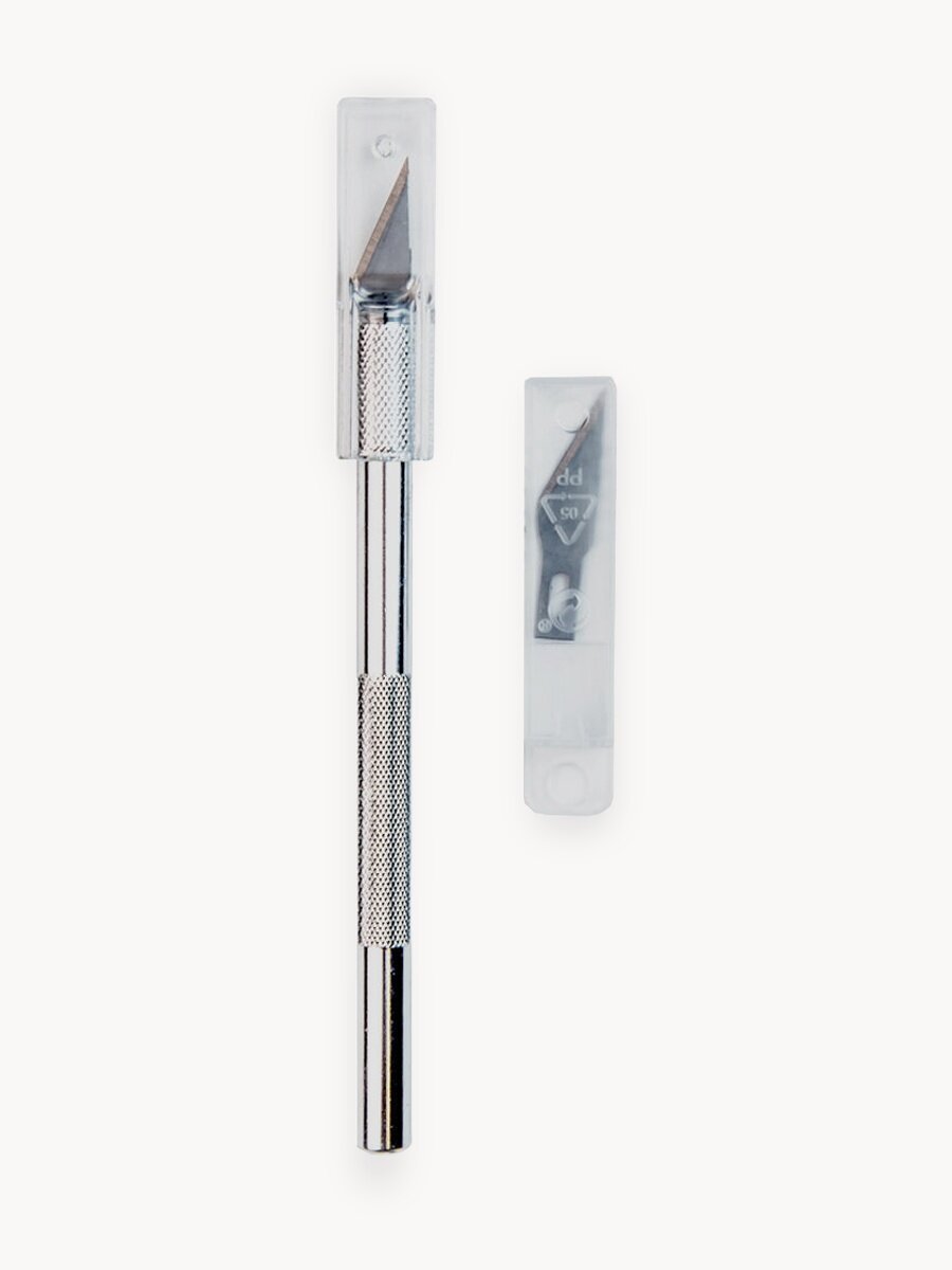 Макетный нож Малевичъ, нож скальпель для бумаги, металлический