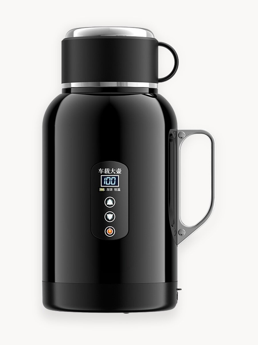 Автомобильный чайник 1500 мл нержавеющая сталь термостат 12V 24V с прикуривателем для авто