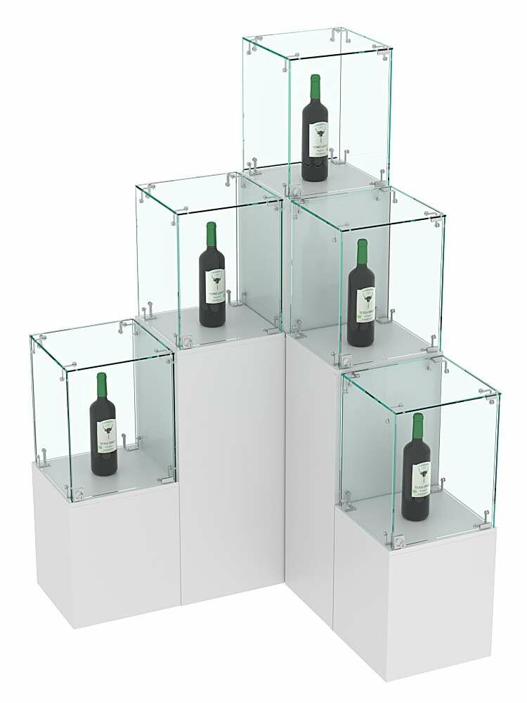 Комплект Демо-стендов со стеклом Льдинка-Шаг №1, Cерый. Производитель товара - компания ТОБ.