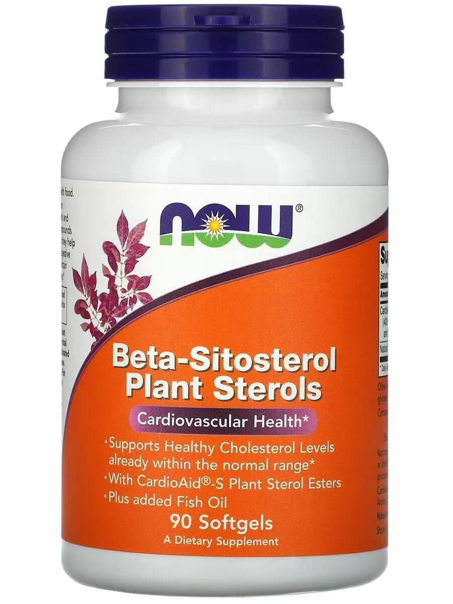 Бета-ситостерол NOW 90 SGELS