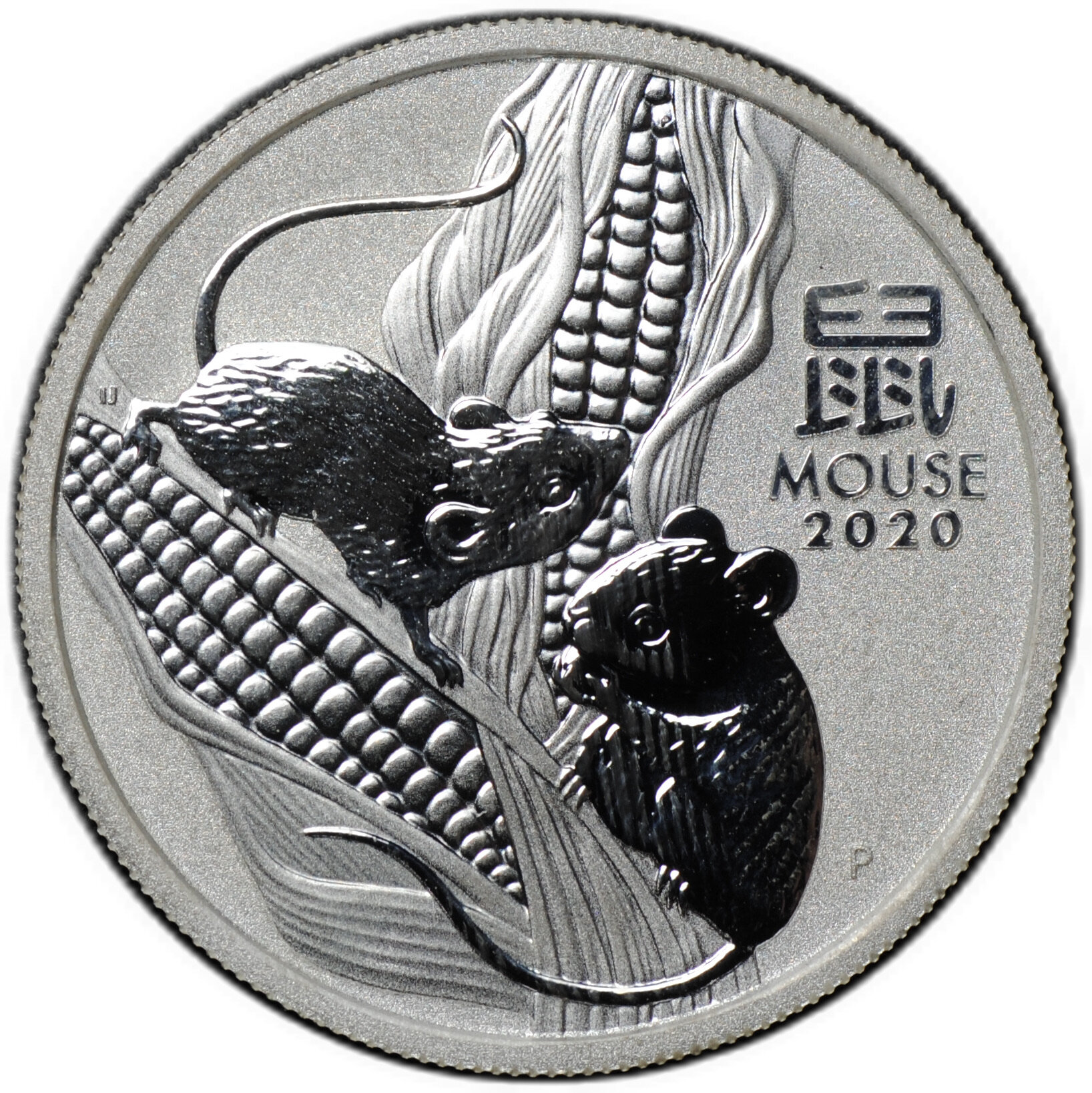 Монета 50 центов 2020 Год мыши Лунар Австралия