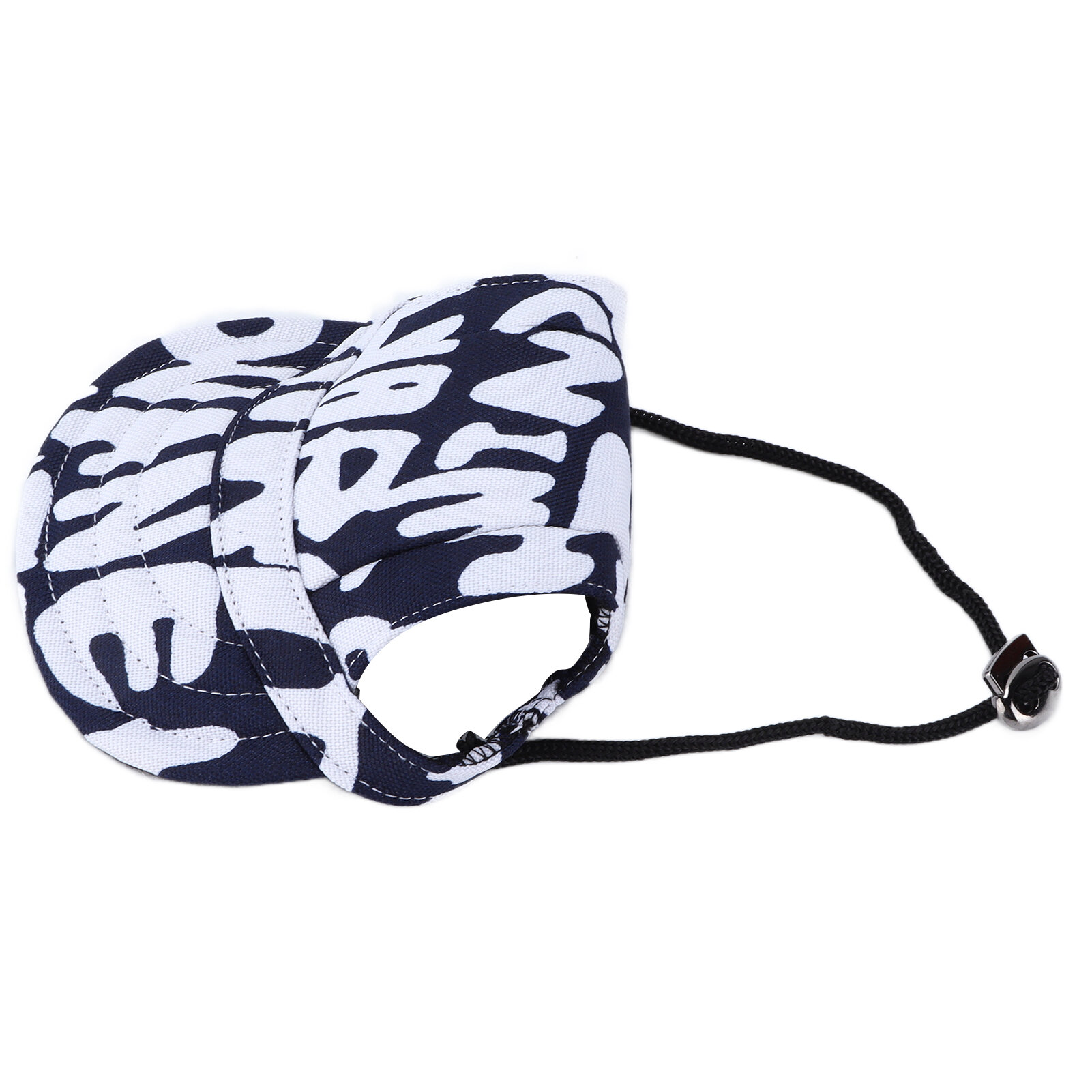 Бейсболка для собак Регулируемый солнцезащитный козырек для собак Спорт на открытом воздухе Солнцезащитная бейсболка с отверстиями для ушей Синий алфавит L