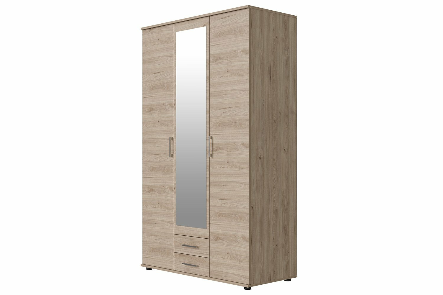 Шкаф 3-дверный для одежды MYSTAR идрис, 119,6х197,2х53,5 см, ЛДСП, цвет коричневый