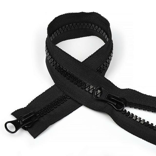 Молния MaxZipper трактор №8 2 замка, 85см, цв. 322 черный, 2 штуки