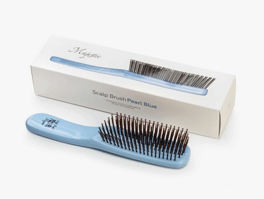 Мажестик (Majestic) расческа Пёрл Блю (Pearl Blue)