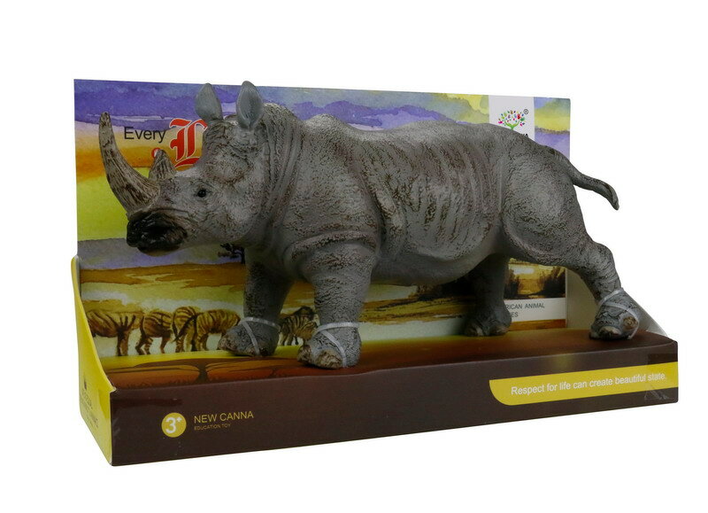 Фигурка игрушка – Носорог, New Canna education toy, Х133-SBM, 27 см.