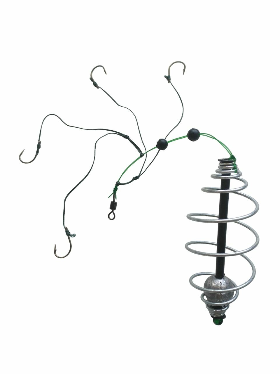 Снасть донная комбайн 20 гр. / кормушка, 4 крючка