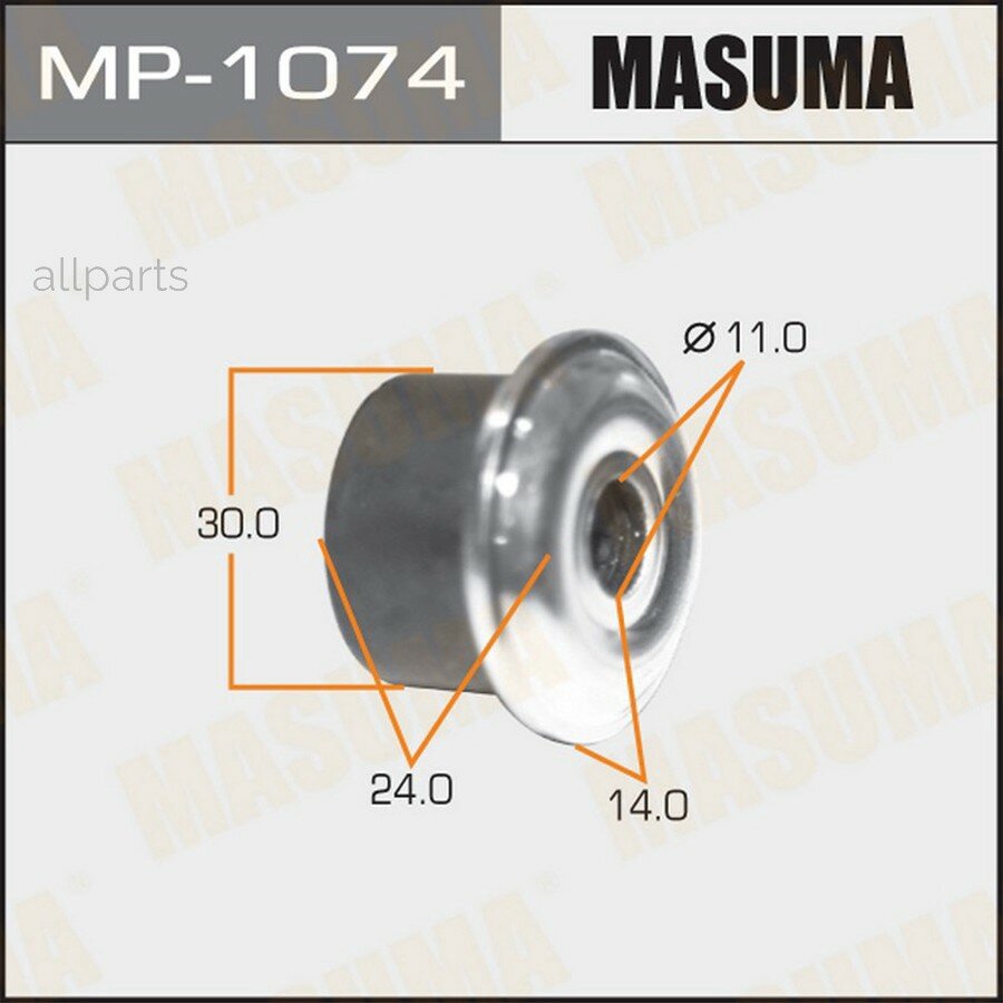 MASUMA MP1074 втулка стабилизатора задняя!\ Toyota Mark X