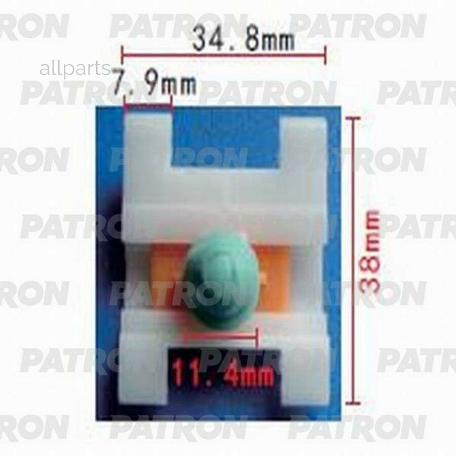 PATRON P37-0595 Скоба пластиковая Audi, Seat, Skoda, Volkswagen применяемость: молдинги