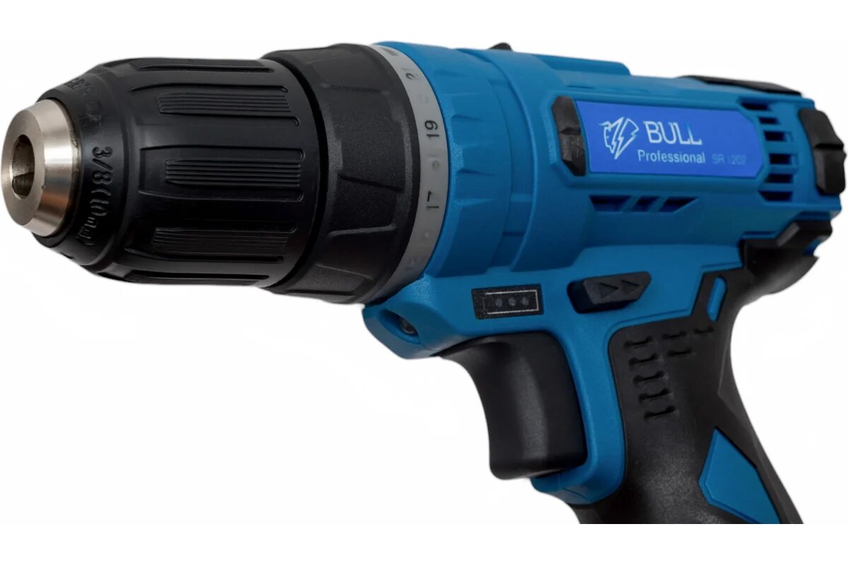 Аккумуляторная дрель-шуруповерт BULL SR 1202 в чемодане 329009