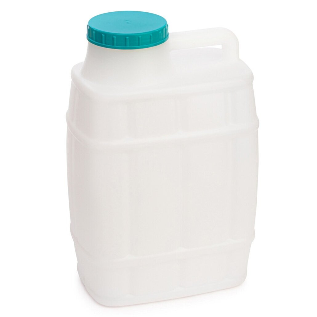 Канистра пищевая «Бочонок» 25л, пластик, герметичная крышка, удобная ручка, для жидкостей