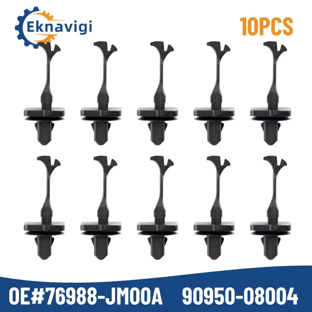 10 шт. OE # 76988-JM00A 90950-08004 Украшение крыши и накладка на переднюю стойку, совместимая с Toyota Lexus Nissan Infindini