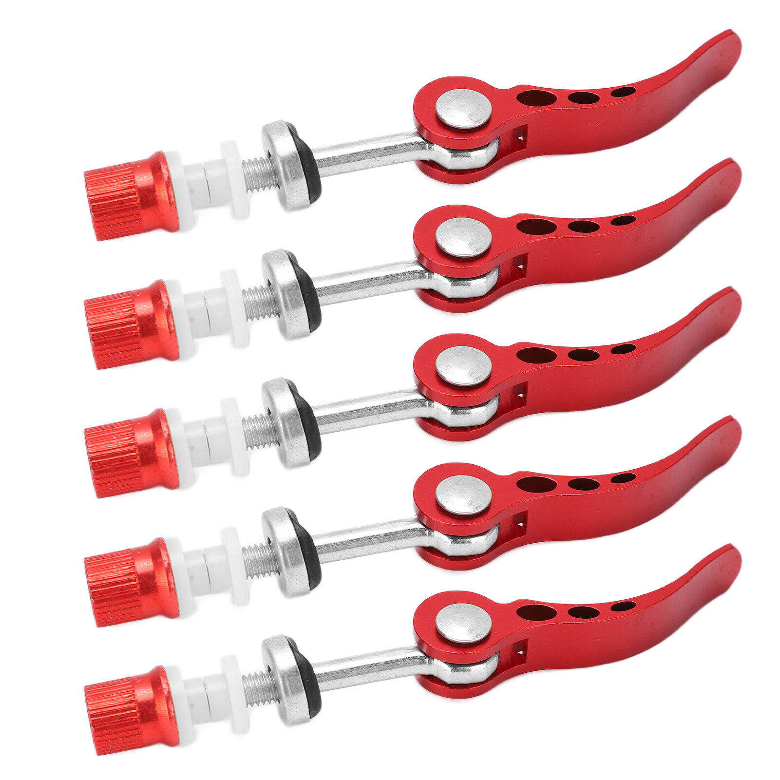 5 шт. зажимы для подседельного штыря, быстросъемный алюминиевый сплав, прочный зажим для велосипедной трубы, фиксированная шестерня для универсальных велосипедов, красный