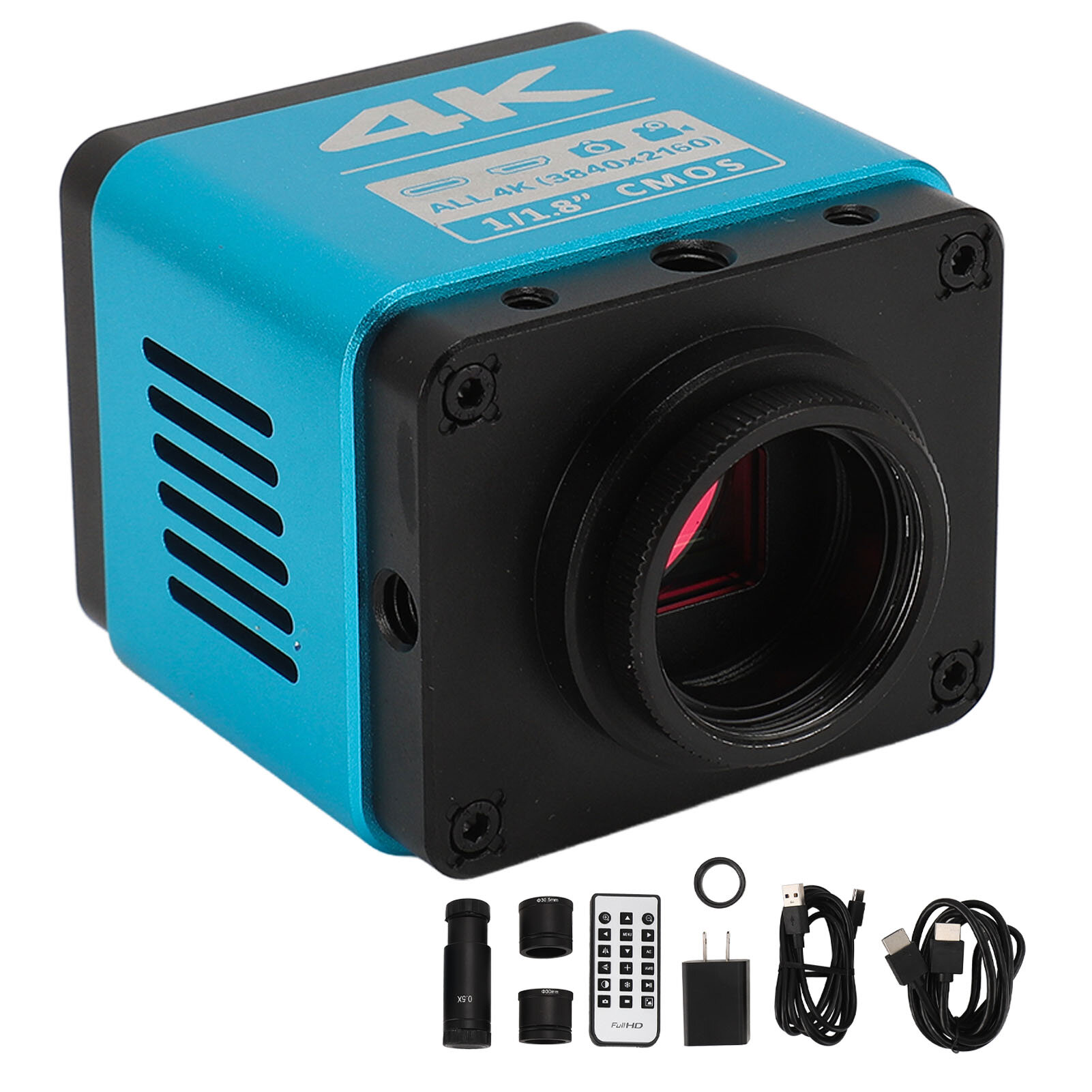 4K 8.3MP камера для микроскопа с 0.5X окуляром, Type C, HDMI, 3840x2160