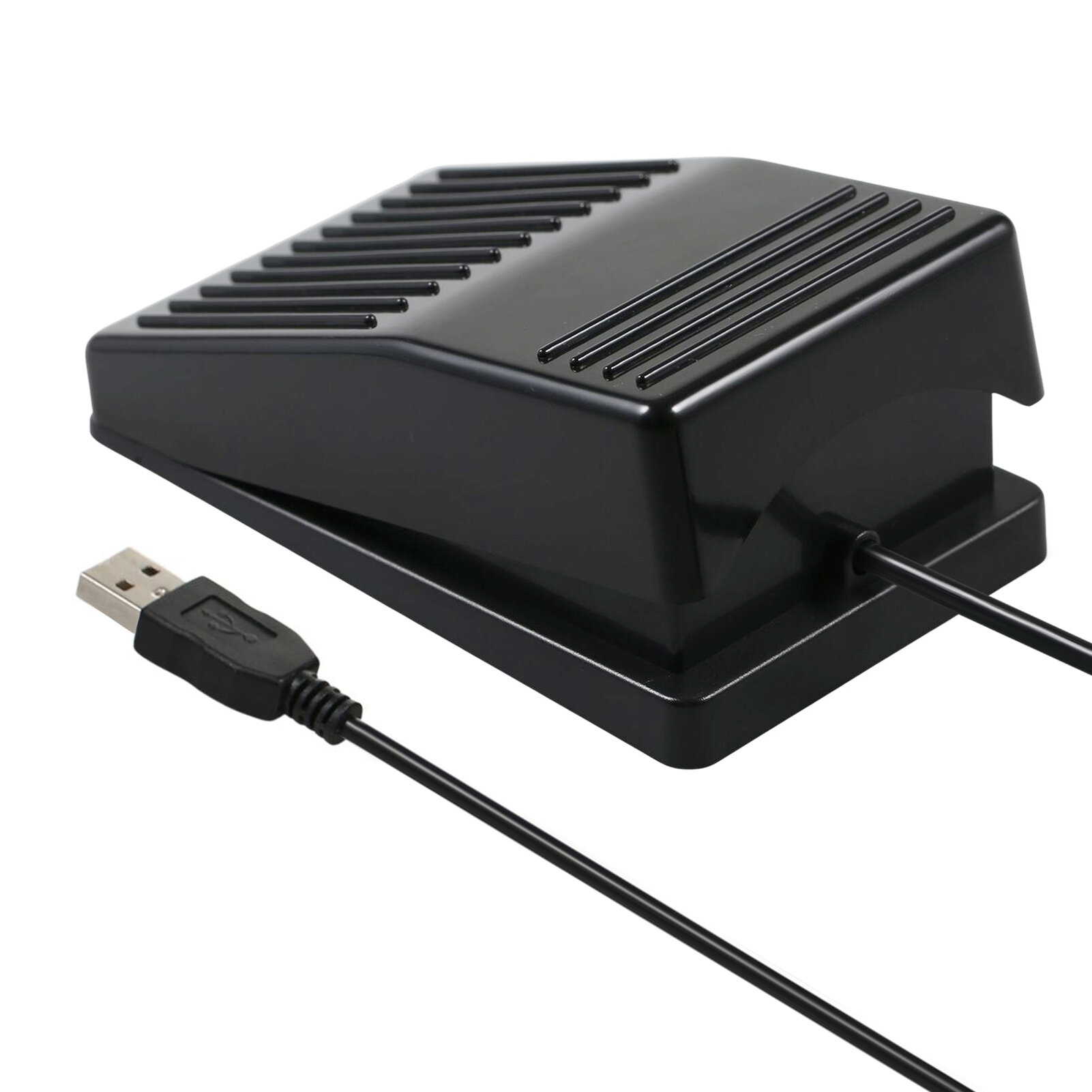 FS22-PM USB Single Foot Switch Black ABS Mechanical Switch Image Acquisition Music Game Control Cable length 2m Size 10*6.3*4.2cm Weight 113g 1 Foot switch 1 CD