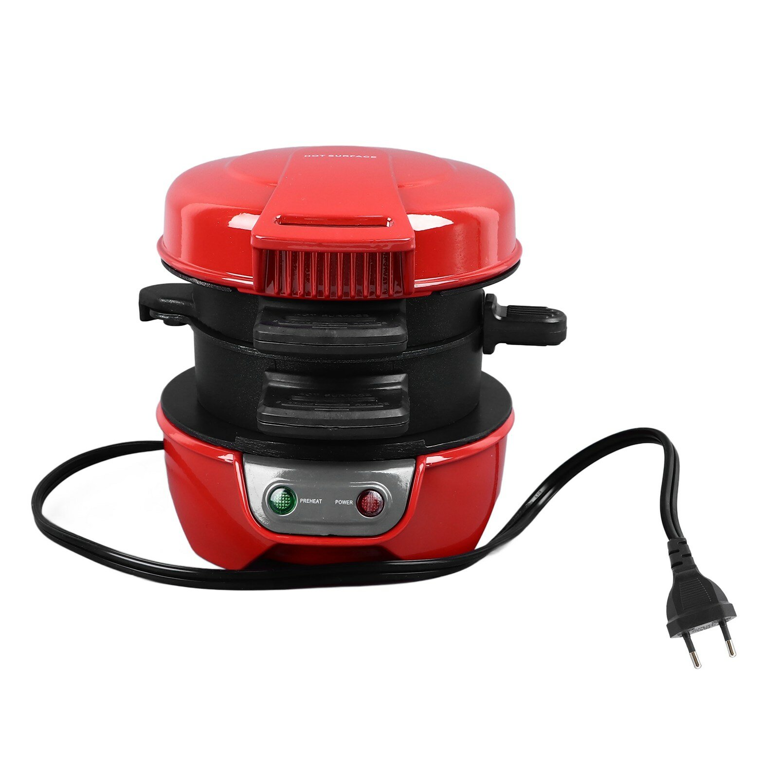 600W Breakfast Sandwich Maker with Egg Cooker Tool Aluminum Easy To Clean Non Stick for Cooking EU Plug 220V