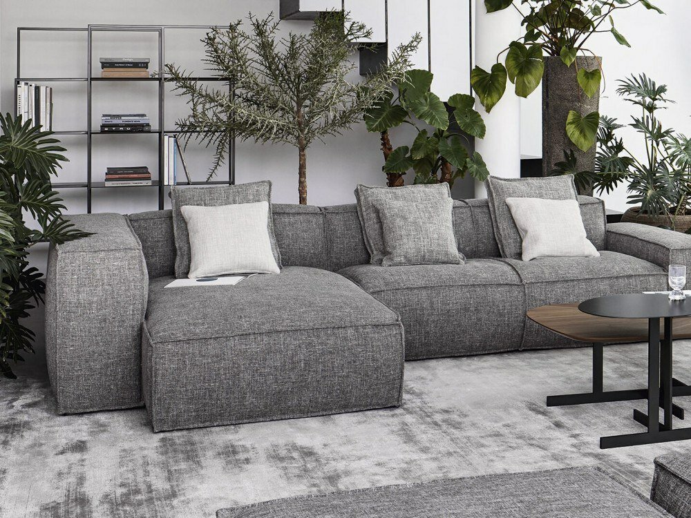 Диван угловой модульный мягкий Лаго с Memory Foam Anzolo 400х70х170 см — фото 1