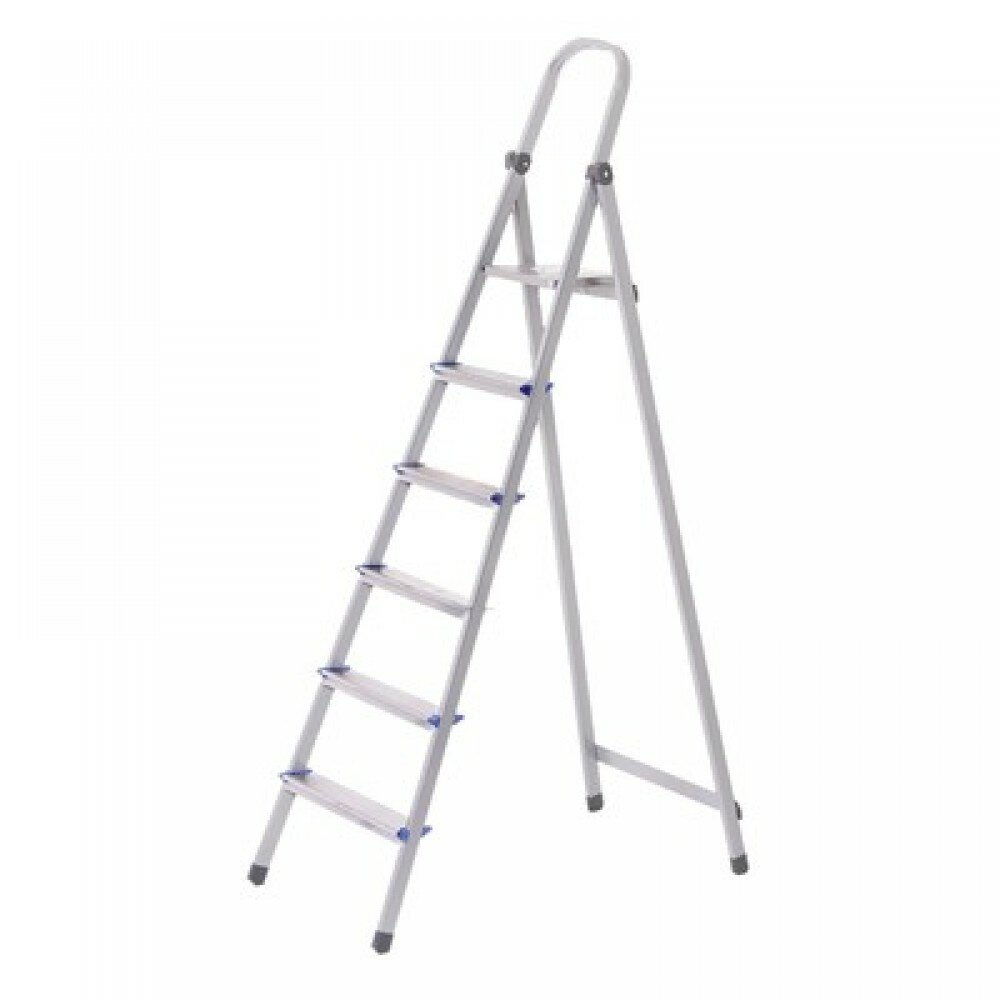 Стремянка стальная с алюминиевыми ступенями MASTERADO 6 ступеней