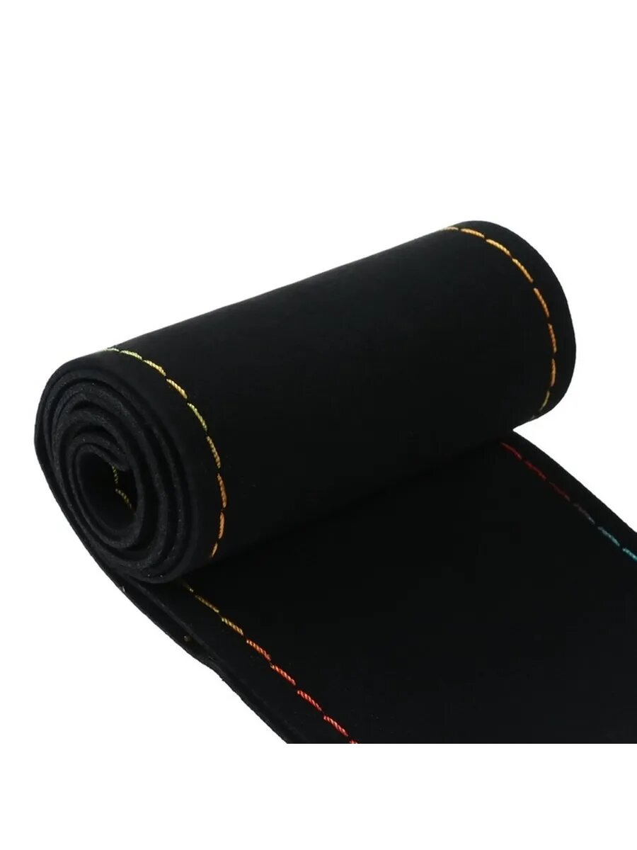 Стильная замшевая оплётка на руль для комфортной езды