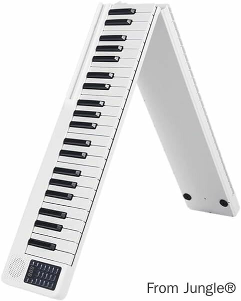 Портативное 88-клавишное складное пианино YXBDN - идеальный выбор для студентов (цвет: белый).