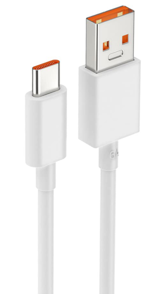 Кабель Xiaomi USB - Type-C 6A 1м (BHR6032GL) White
