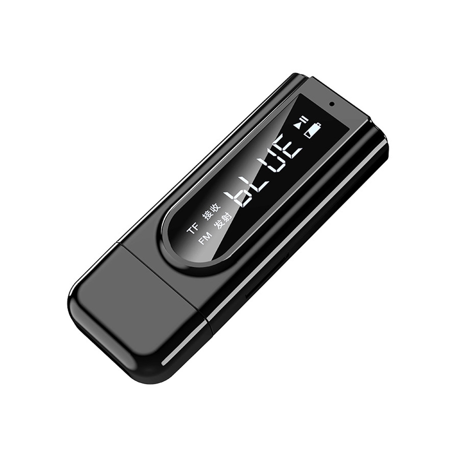 USB BT5.0 Беспроводной Передатчик-Приемник Mini Stereo AUX + FM-Адаптер ЖК-Дисплей