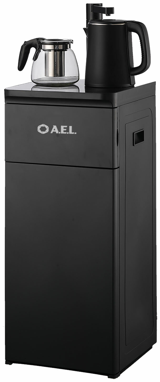 Кулер с чайным столиком AEL Тиабар LK-AEL-53a black (00460)